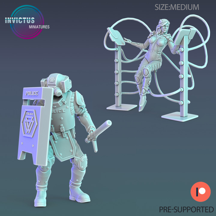 3D Printable Cyberpunk City Set / Future AI Encounters / Cyber Machine ...