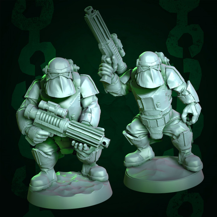 3D Printable MrModulork's Orc Snow Troopaz by MrModulork