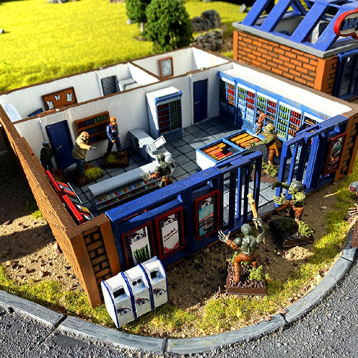 3D Printable Sunshine 9 Mini Mart by Pharaoh's Workshop