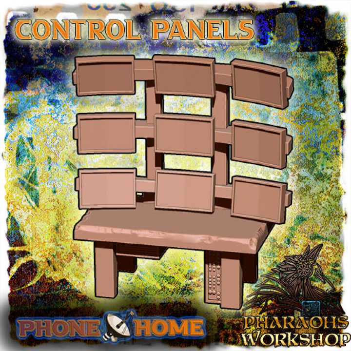 3D Printable Sci-Fi Control Panels by Pharaoh's Workshop