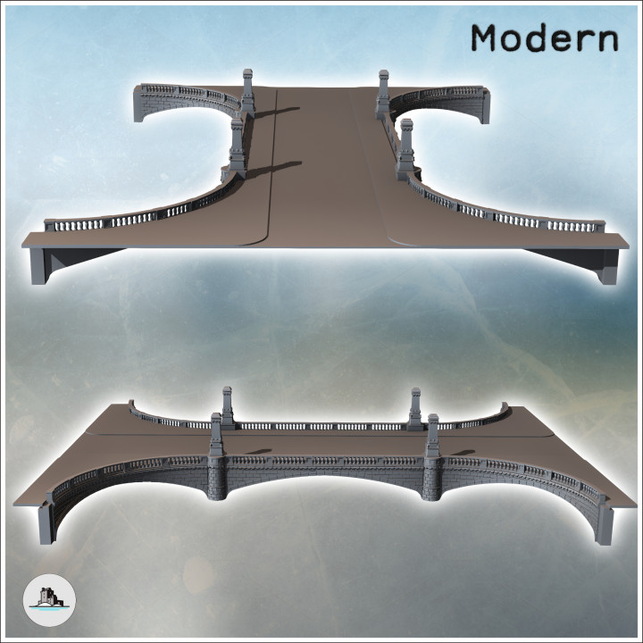 3D Printable Emperor William Bridge (Berlin, Germany) - Modern WW2 WW1 ...