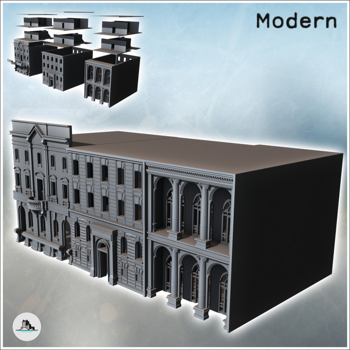 3D Printable Buildings surrounding the Reich Chancellery (Berlin ...