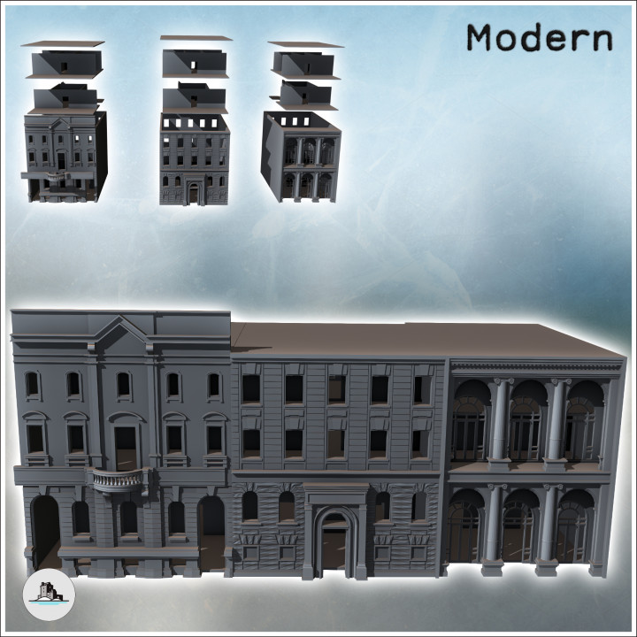 3D Printable Buildings surrounding the Reich Chancellery (Berlin ...