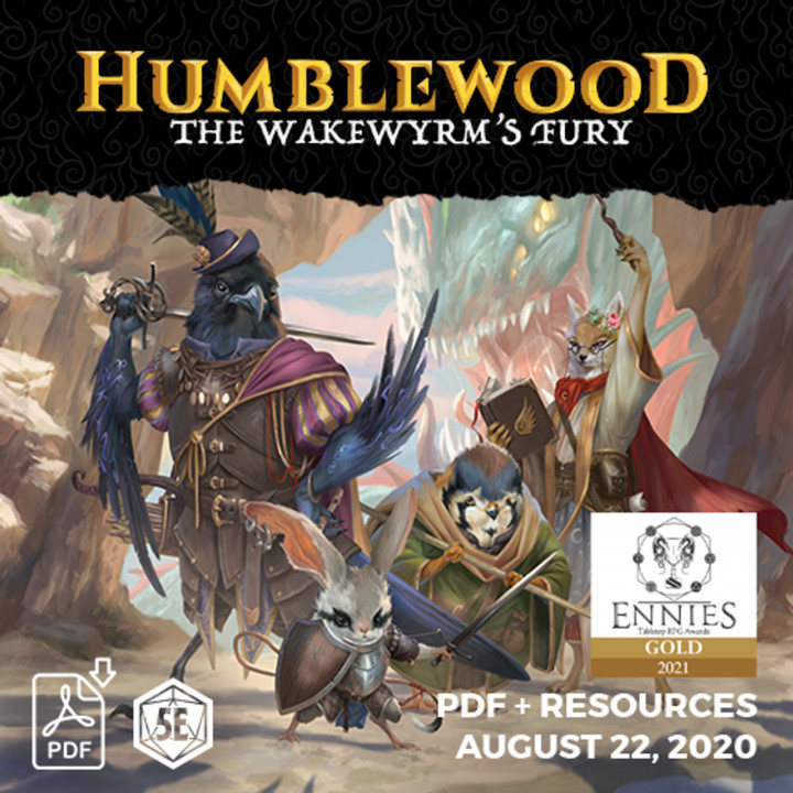 3D Printable HUMBLEWOOD: THE WAKEWYRM'S FURY (PDF) by Hit Point Press