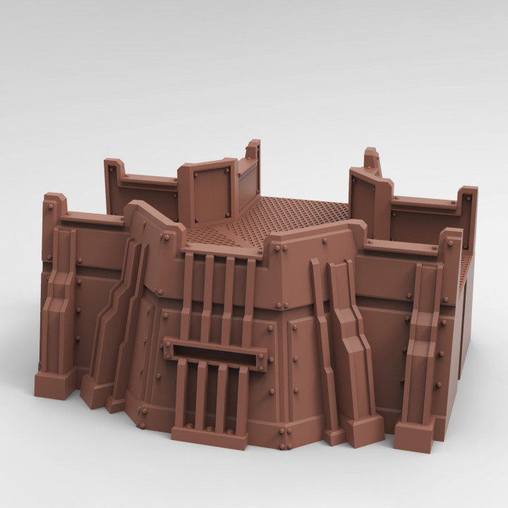3D Printable Fortified Artillery Platform by Tesseract Tomb