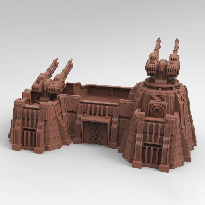 3D Printable Fortified Bunker by Tesseract Tomb