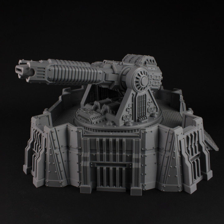 3D Printable Heavy Plasma Cannon by Tesseract Tomb