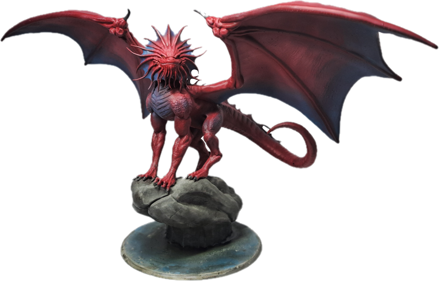 3D Printable Red Dragon Guild Leader / Ruby Legendary Drake / Winged ...