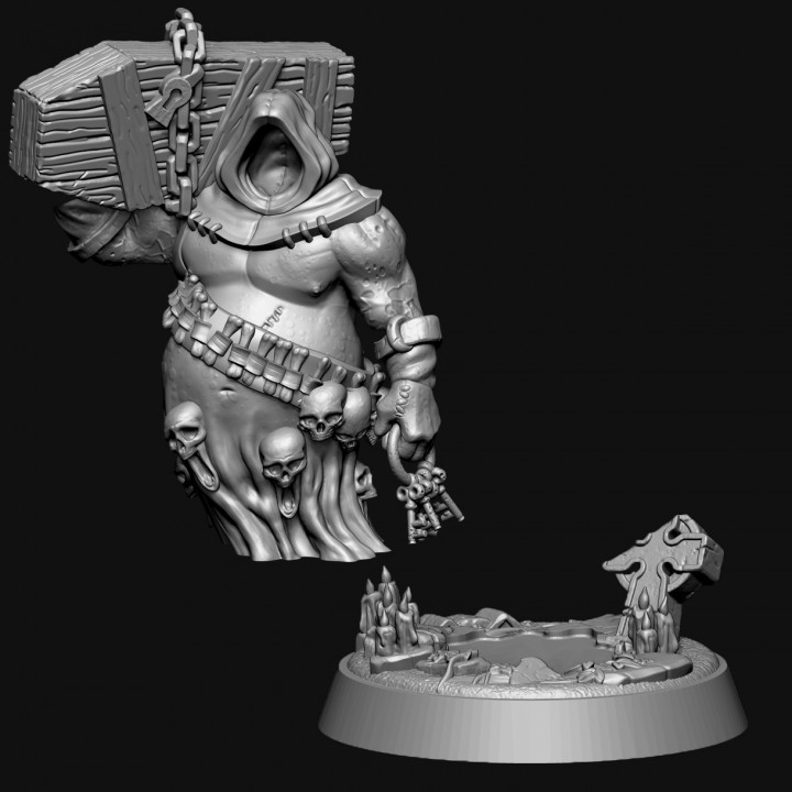 3D Printable Wraiths Cemetary: Soul Collector (75mm) by Safehold