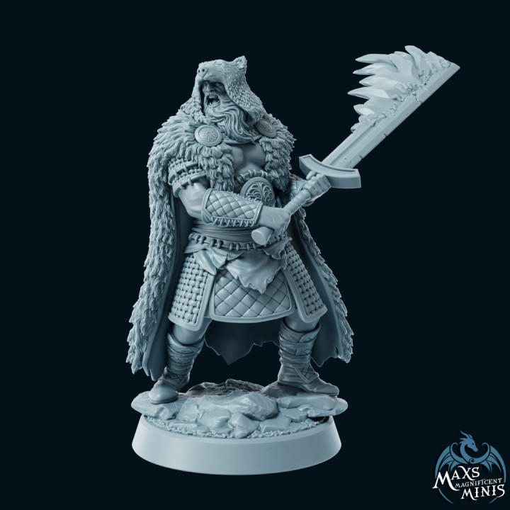 3D Printable Krigotin, Goliath Barbarian by The Major Arcana