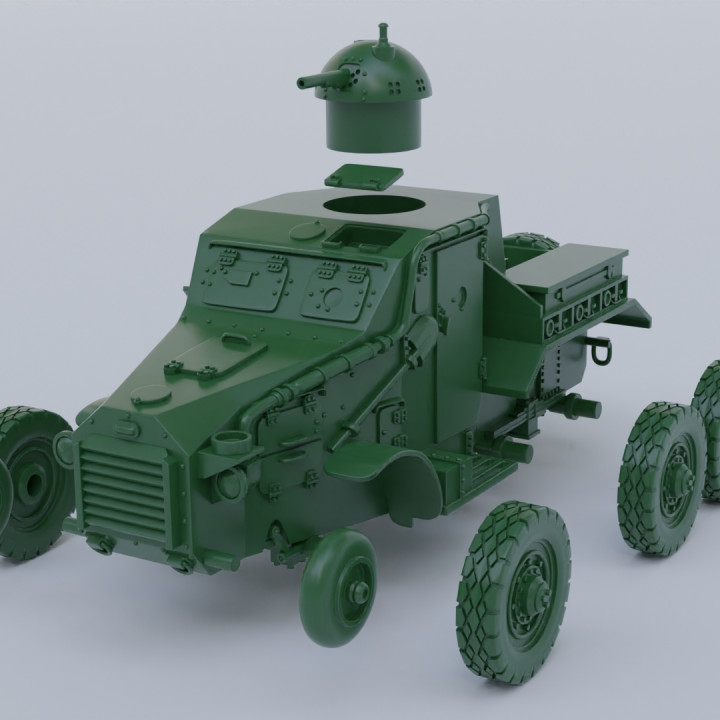 3D Printable Artillery tractor Laffly s15toe (France, WW2) by Wargame3d