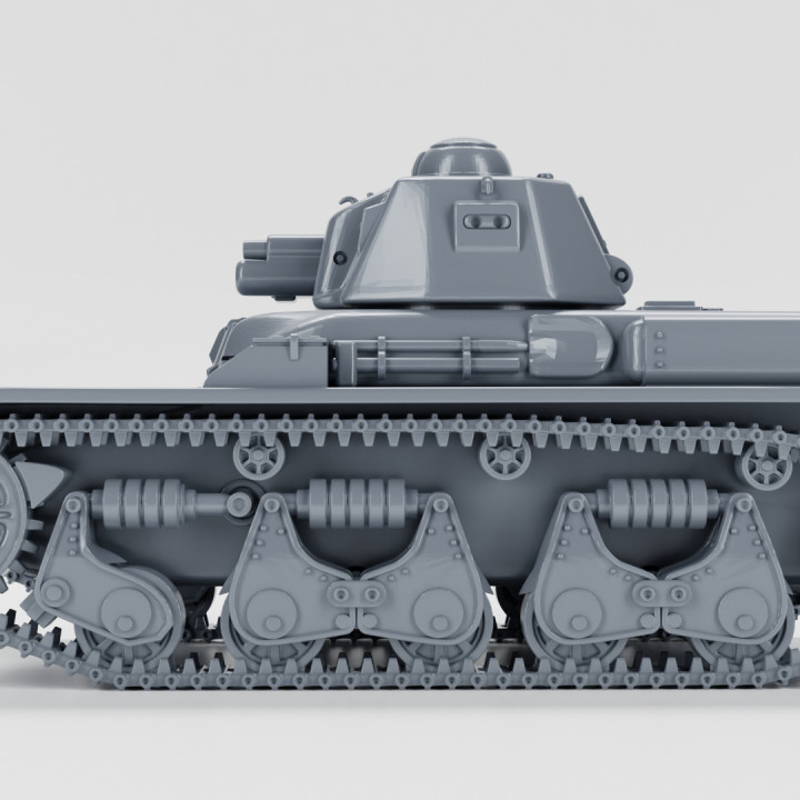 3D Printable Light Tank Renault R35 (France, WW2) by Wargame3d