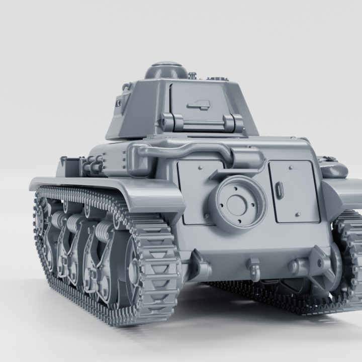 3D Printable Light Tank Renault R35 (France, WW2) by Wargame3d
