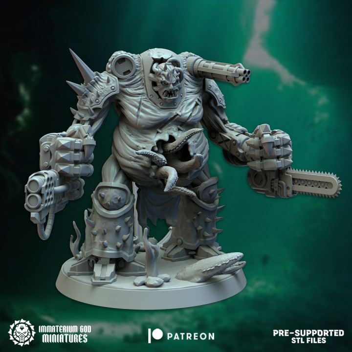 3D Printable Abyssal destroyers set (3 models) by Immaterium God Miniatures