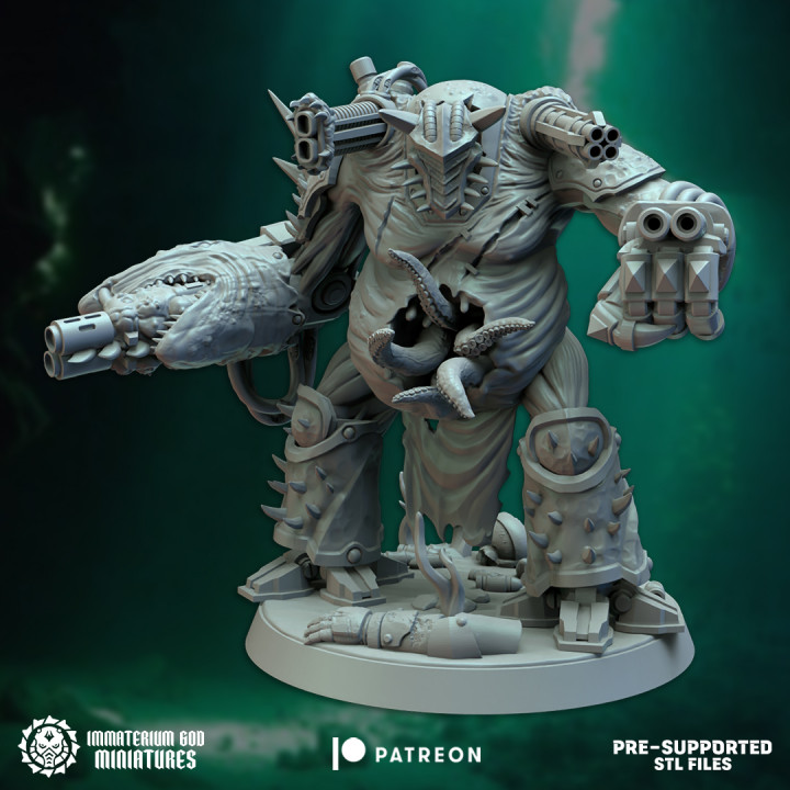 3D Printable Abyssal destroyers set (3 models) by Immaterium God Miniatures