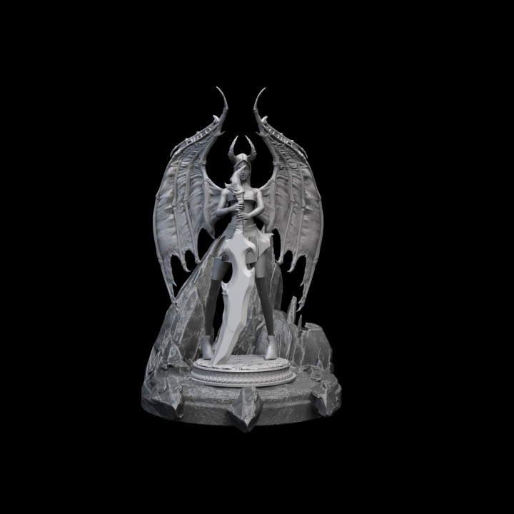 3D Printable DEM002 Rauum the Cheerleader :: Demonic Ritual I :: Black ...