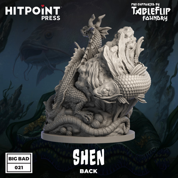 3D Printable Big Bad 021 Shen - (PDF) + (STL) Bundle by Hit Point Press