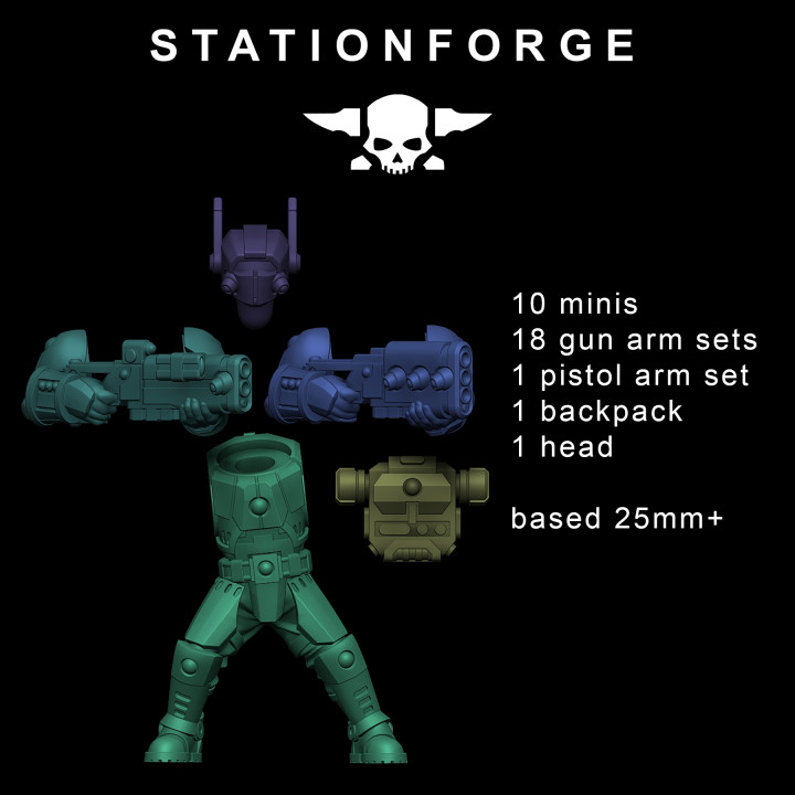 3D Printable Tarion Clone Infantry by Station Forge