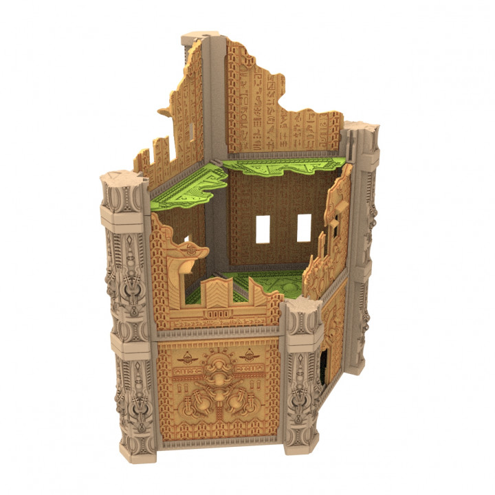 3D Printable Modular ruined building Cinan Haven sample by Proxywars