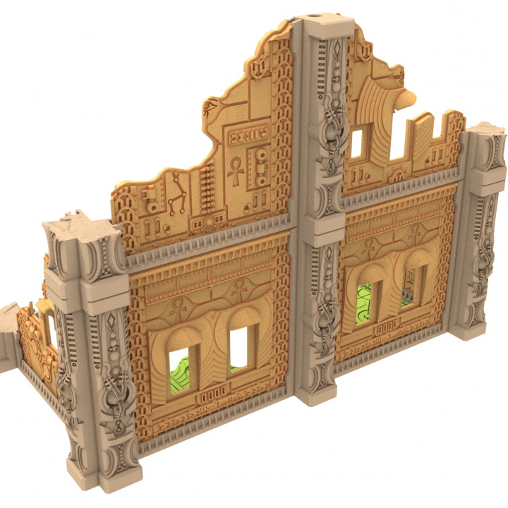 3D Printable Modular ruined building Cinan Haven sample by Proxywars