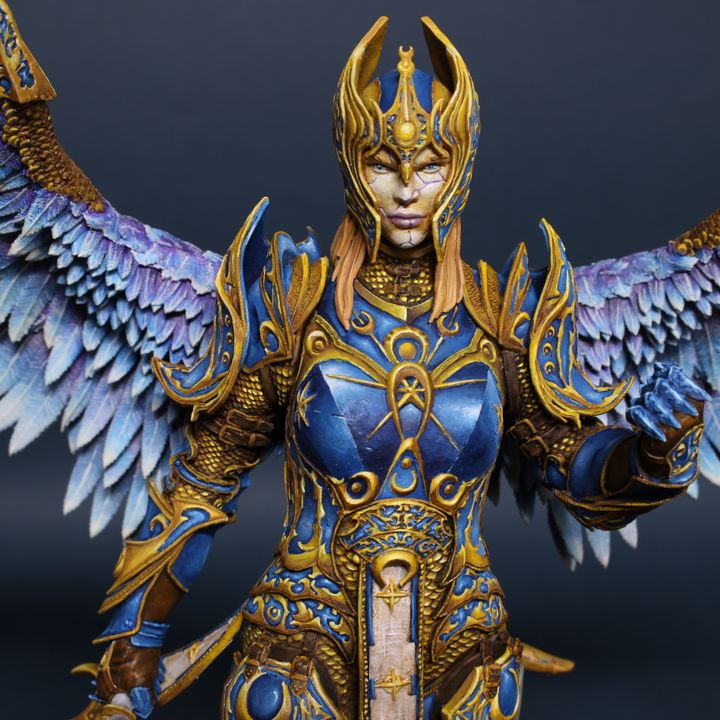 3D Print of Resplendent Paladin (298mm) + Bust (156mm) by Elfenwahn