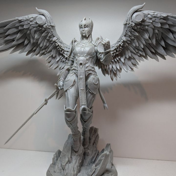 3D Print of Resplendent Paladin (298mm) + Bust (156mm) by Spadie