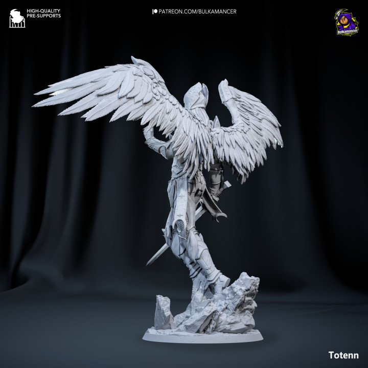 3D Printable Resplendent Paladin (298mm) + Bust (156mm) by Bulkamancer ...