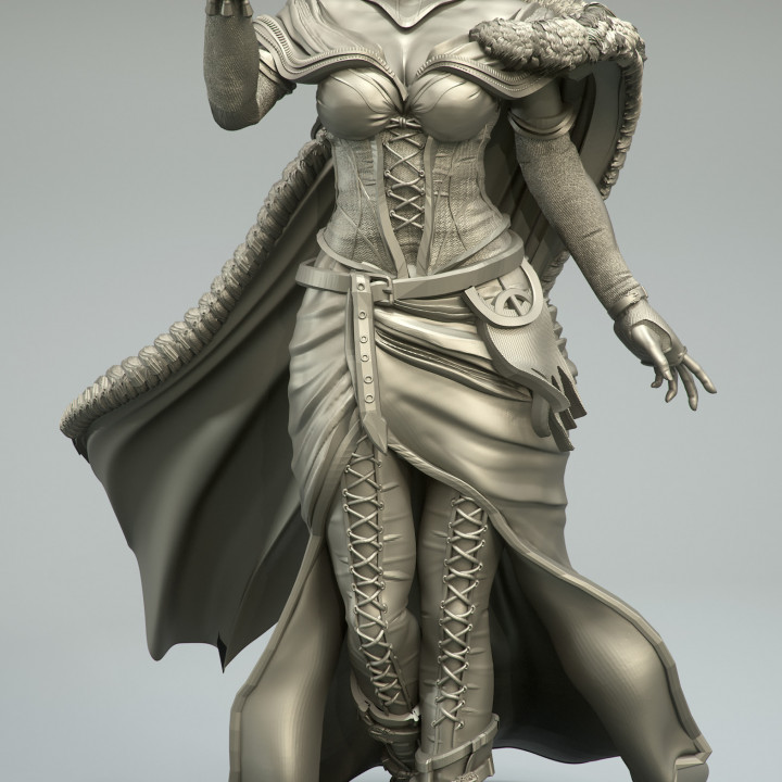 3D Printable Female Necromancer by 3DArtGuy