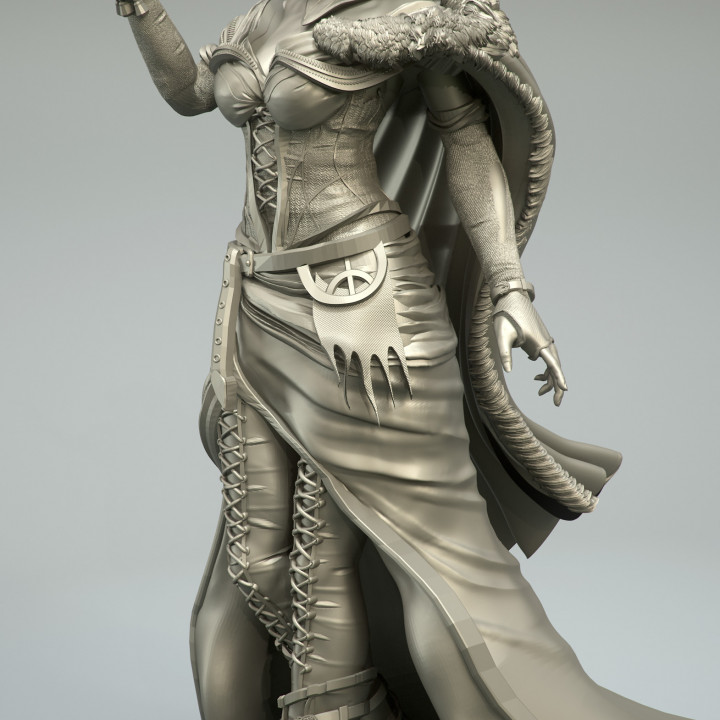 3D Printable Female Necromancer by 3DArtGuy