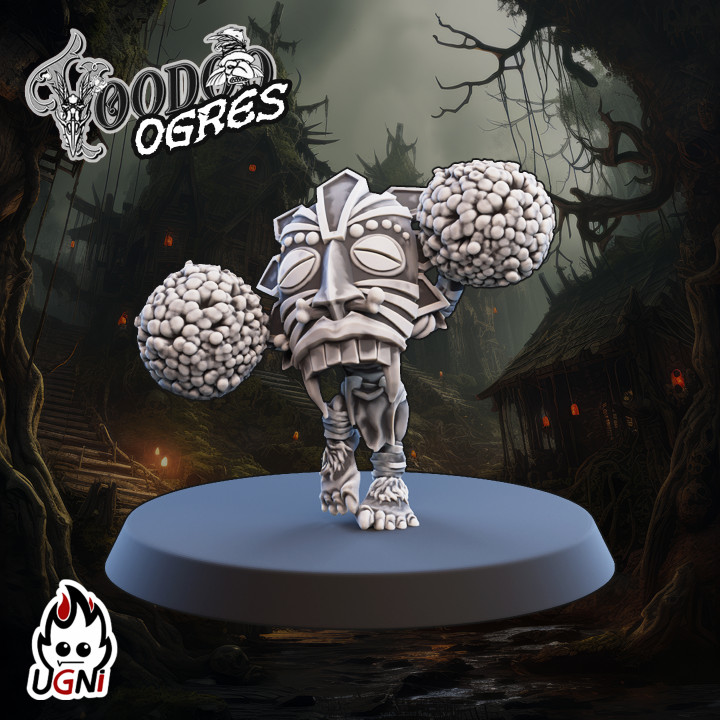3D Printable Cheerleader Goblins x4 - Voodoo Ogres - Fantasy Football ...