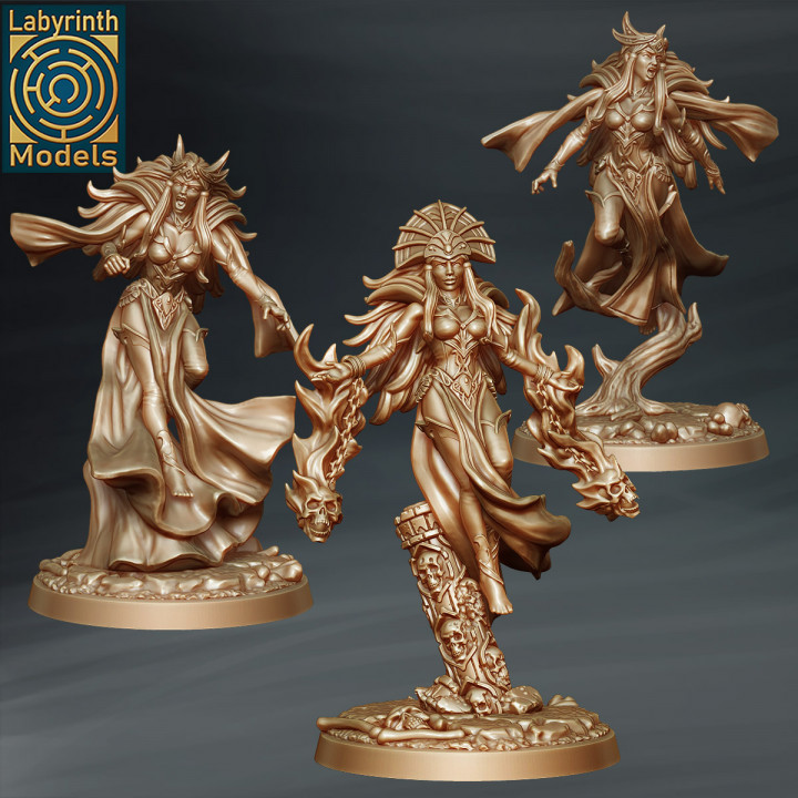 3D Printable Vampires Collection Vol. 2 - 32mm scale by Labyrinth Models