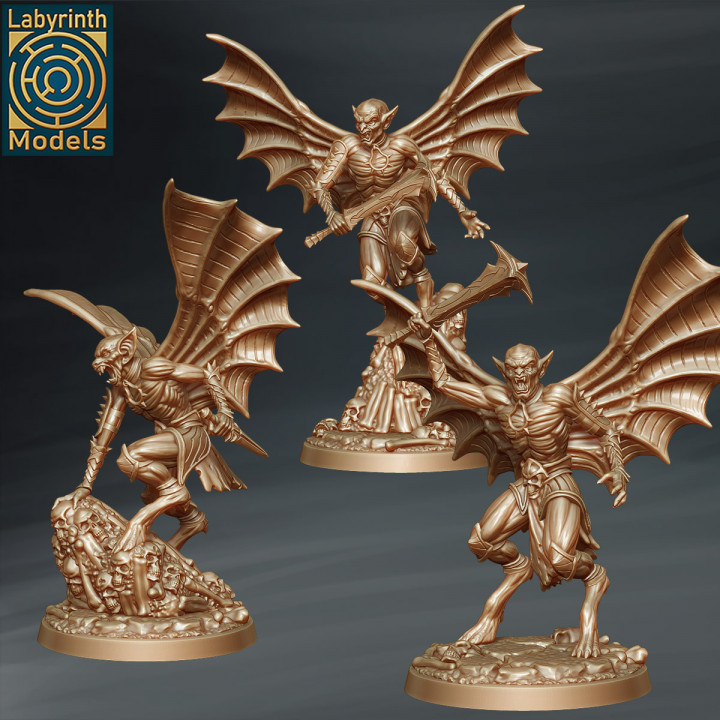 3D Printable Vampires Collection Vol. 2 - 32mm scale by Labyrinth Models