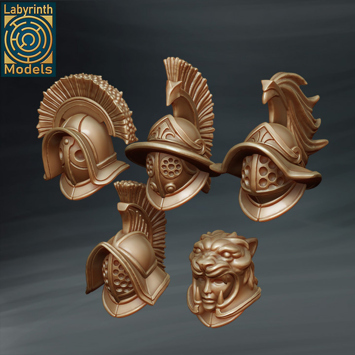 3D Printable Secutor Gladiators - 32mm scale by Labyrinth Models