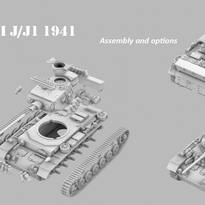 3D Printable Panzer III J/J-1 1941 by Counlane Models