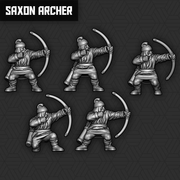 3D Printable Saxon Archer Units by Smol Miniatures