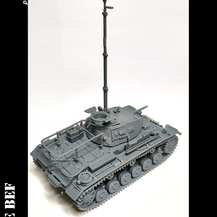 3D Printable Panzer III E Befehlswagen (BEF) by Counlane Models
