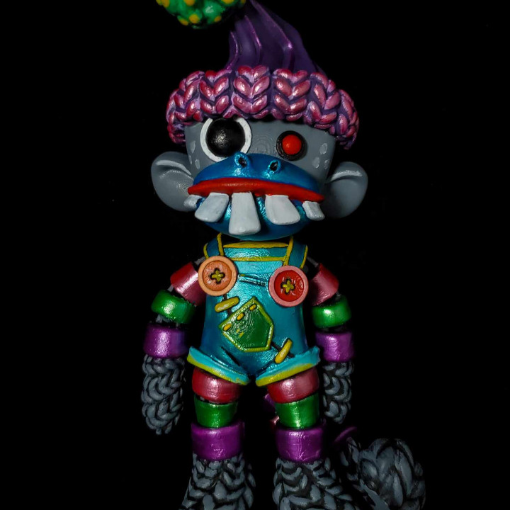 3D Print of Creepy Sock Monkey by colorfpv