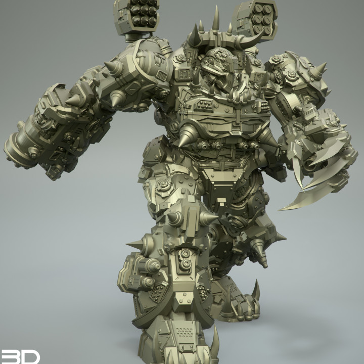 3D Printable Orc Warmachine by 3DArtGuy
