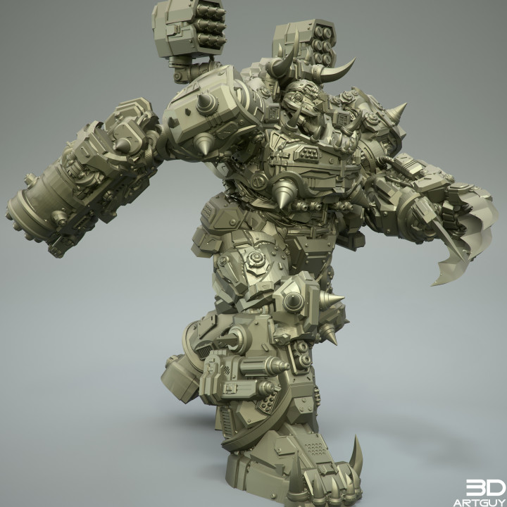 3D Printable Orc Warmachine by 3DArtGuy