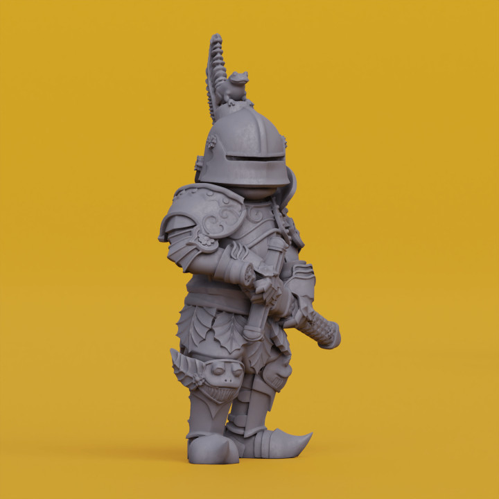 3D Printable Bullywug Knight D by vector.miniatures