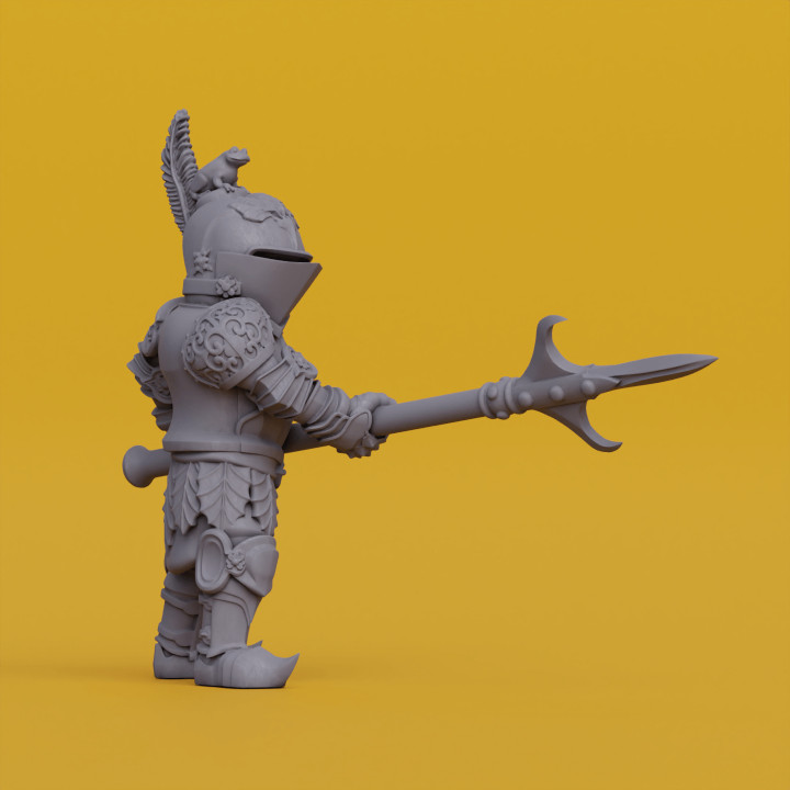 3D Printable Bullywug Knight G by vector.miniatures