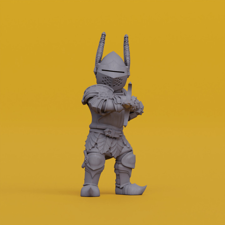 3D Printable Bullywug Knight I by vector.miniatures