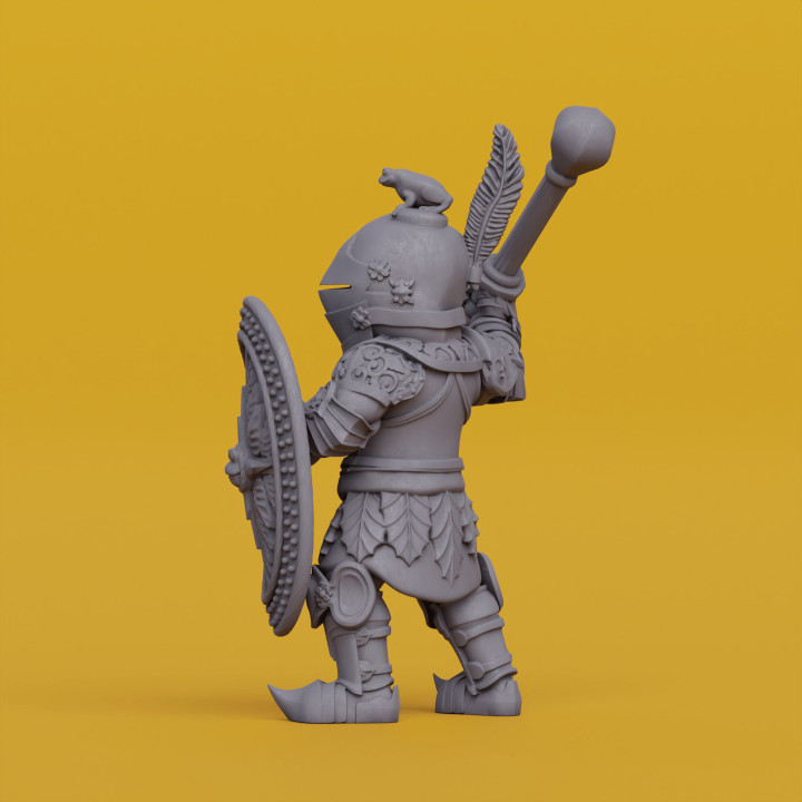 3D Printable Bullywug Knight K by vector.miniatures