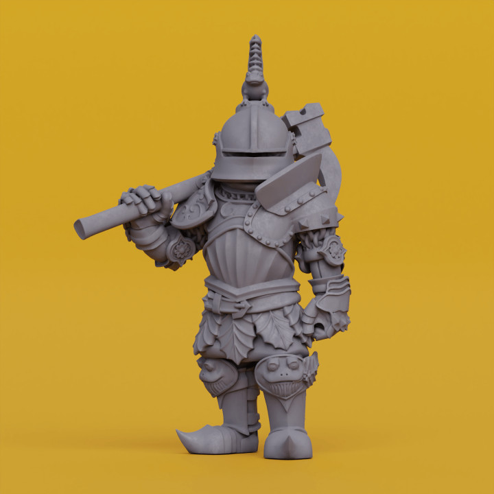 3D Printable Bullywug Knight L by vector.miniatures