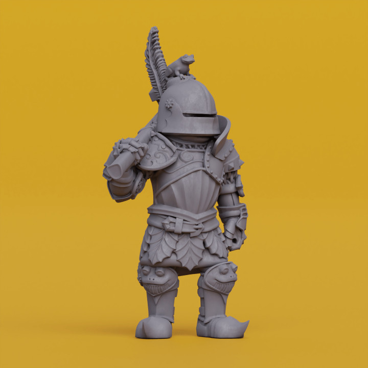 3D Printable Bullywug Knight L by vector.miniatures