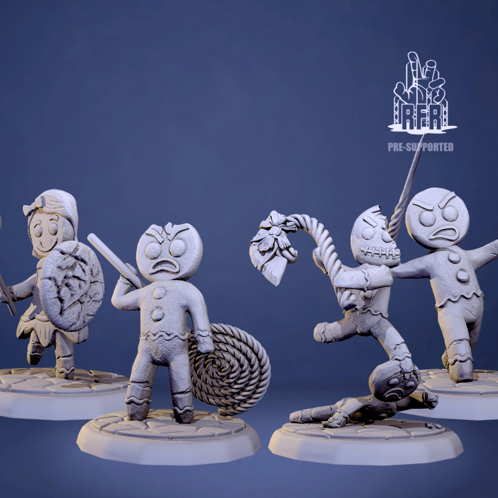 3D Printable Ginger Squad - Tabletop Miniature (Pre-Supported) by ...