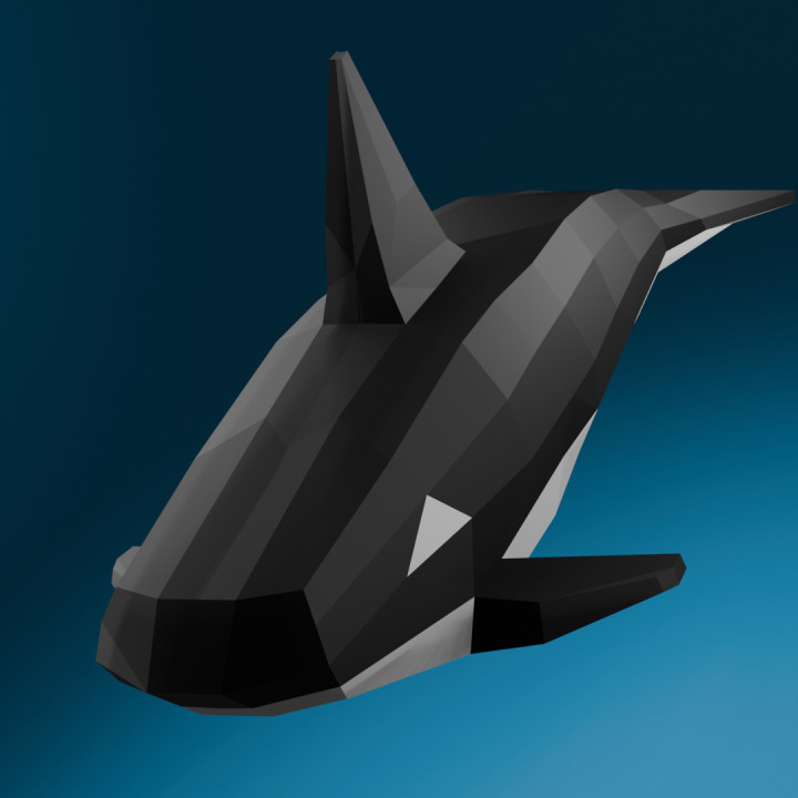 3D Printable ORCA LOW POLY by Darm Darm