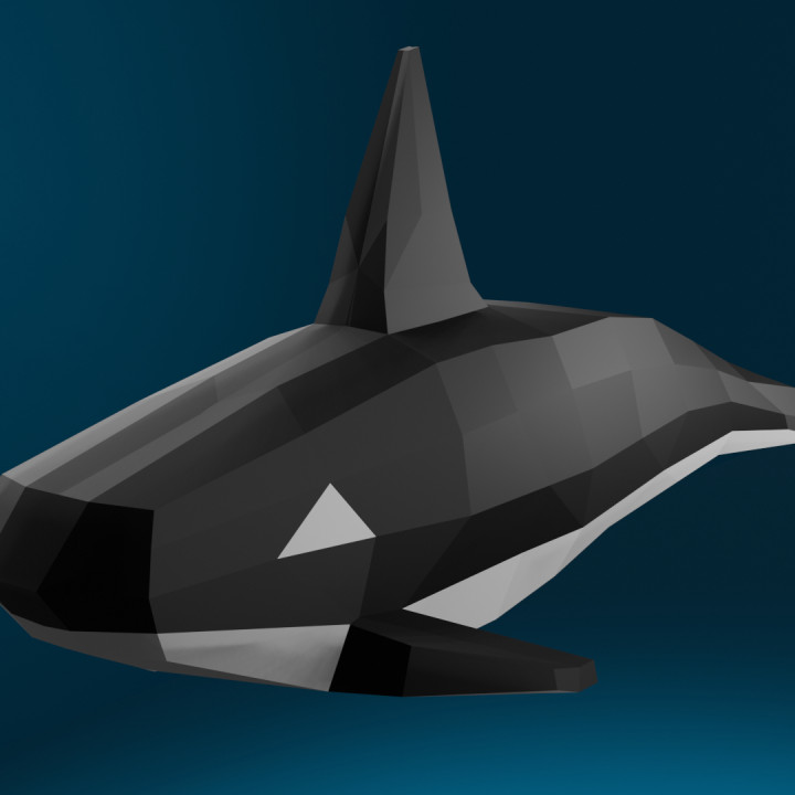3D Printable ORCA LOW POLY by Darm Darm