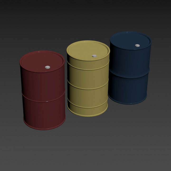 3D Printable Free Barrel Pack - Terrain by Creative Forge