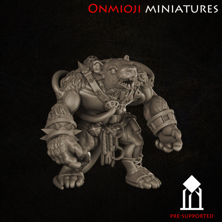 3D Printable Mutant rat hulk by Stanislav Kuznetsov